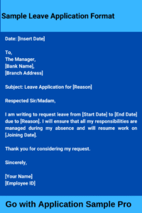 Leave Application for Office -10+ Samples - applicationsamplepro.com