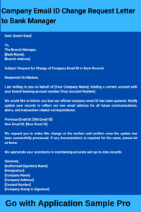 10+ Request Letter for Change of Email ID - Samples ...