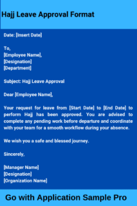 17+ Hajj Leave Application Samples - applicationsamplepro.com
