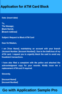 10+ Application for ATM Card – Samples - applicationsamplepro.com