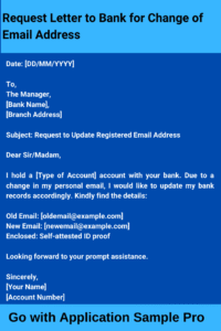 10+ Request Letter for Change of Email ID - Samples ...