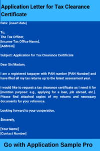 7+ Samples Application Letter for Clearance Certificate - applicationsamplepro.com