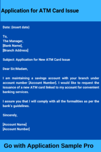 10+ Application for ATM Card – Samples - applicationsamplepro.com