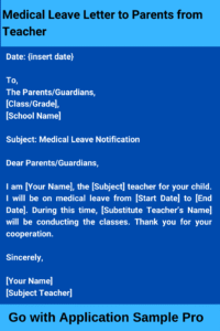 9+ Leave Application for Parents' Treatment – Samples - applicationsamplepro.com