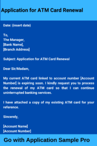 10+ Application for ATM Card – Samples - applicationsamplepro.com