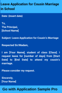 Leave Application for Marriage Function – 10+ Samples ...