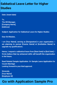 9+ Application for Sabbatical Leave – Samples - applicationsamplepro.com