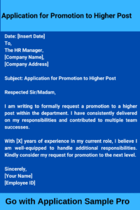 12+ Application for Promotion – Samples - applicationsamplepro.com