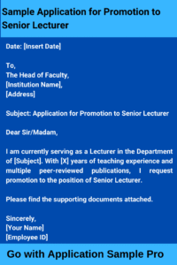 12+ Application for Promotion – Samples - applicationsamplepro.com